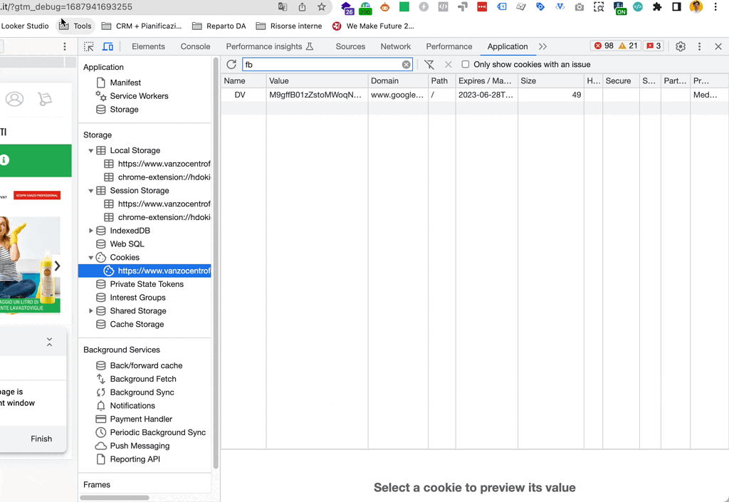 FB SS Tag does not set _fb cookies unless fbclid is added in the url ...